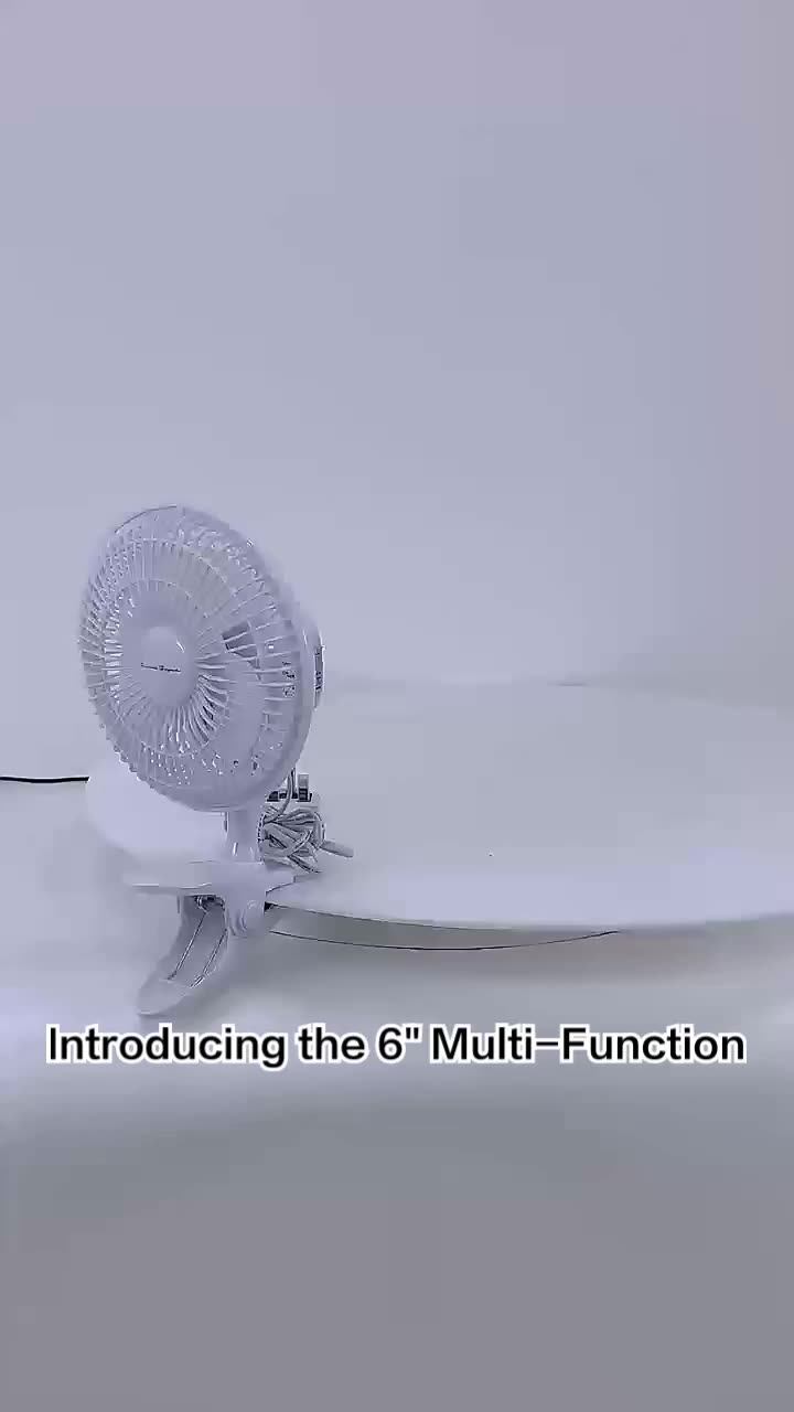 6" Inch Portable Oscillating Table Fan With Kids Safety Mesh Grill Clip ...
