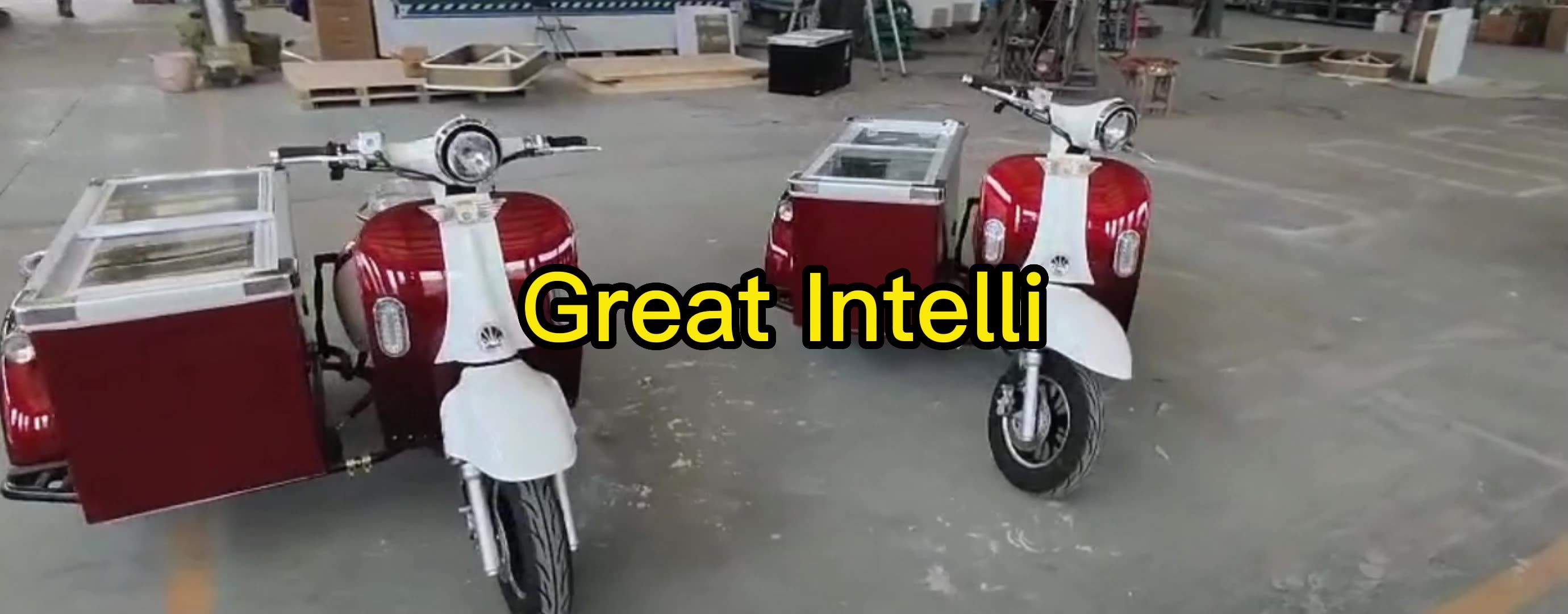 Icecream Freezer Trucks Vending Sandwich Motorbike Motos Food Cart Ice ...