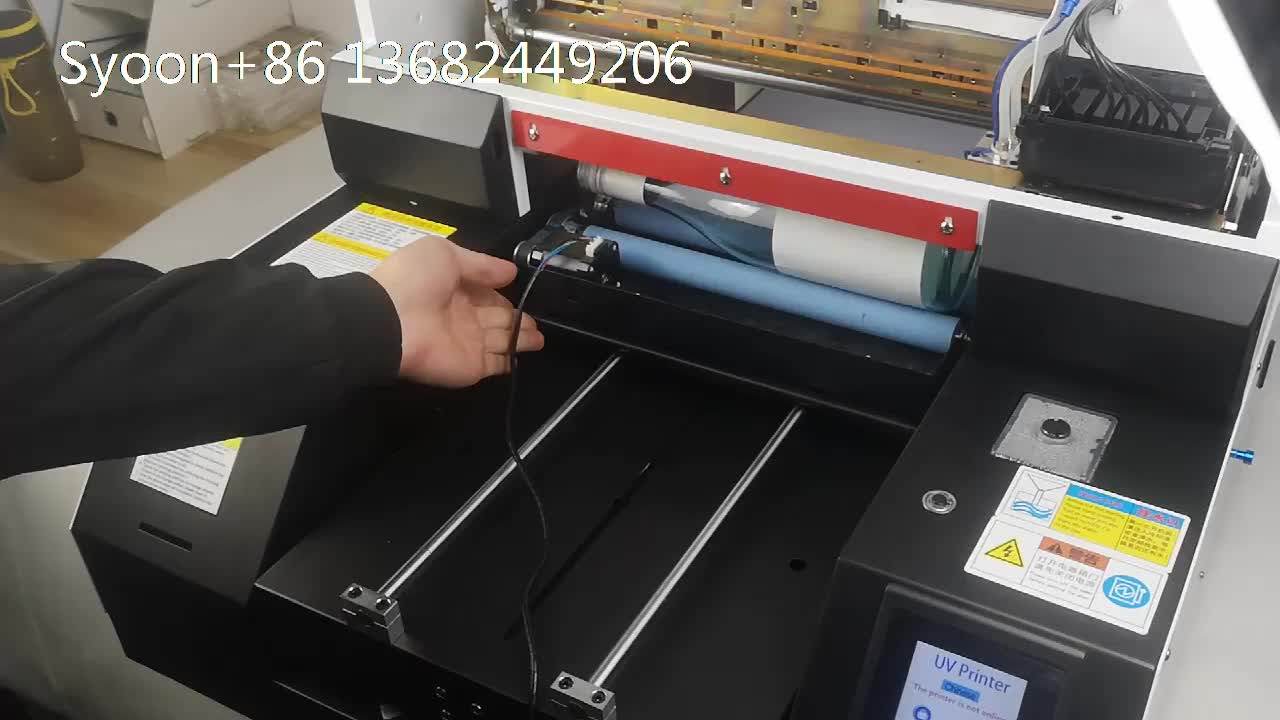 Impresora De Cama Plana Uv,Tamaño A4,6 Colores,Cmyk + Ww,Cabezal De ...