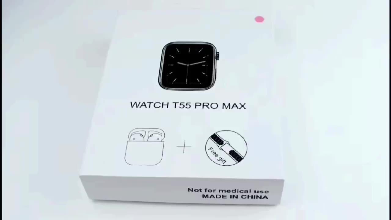 Dual Band T55 Pro Max 2 In 1 Smartwatch With Tws Earphones Montre Reloj ...