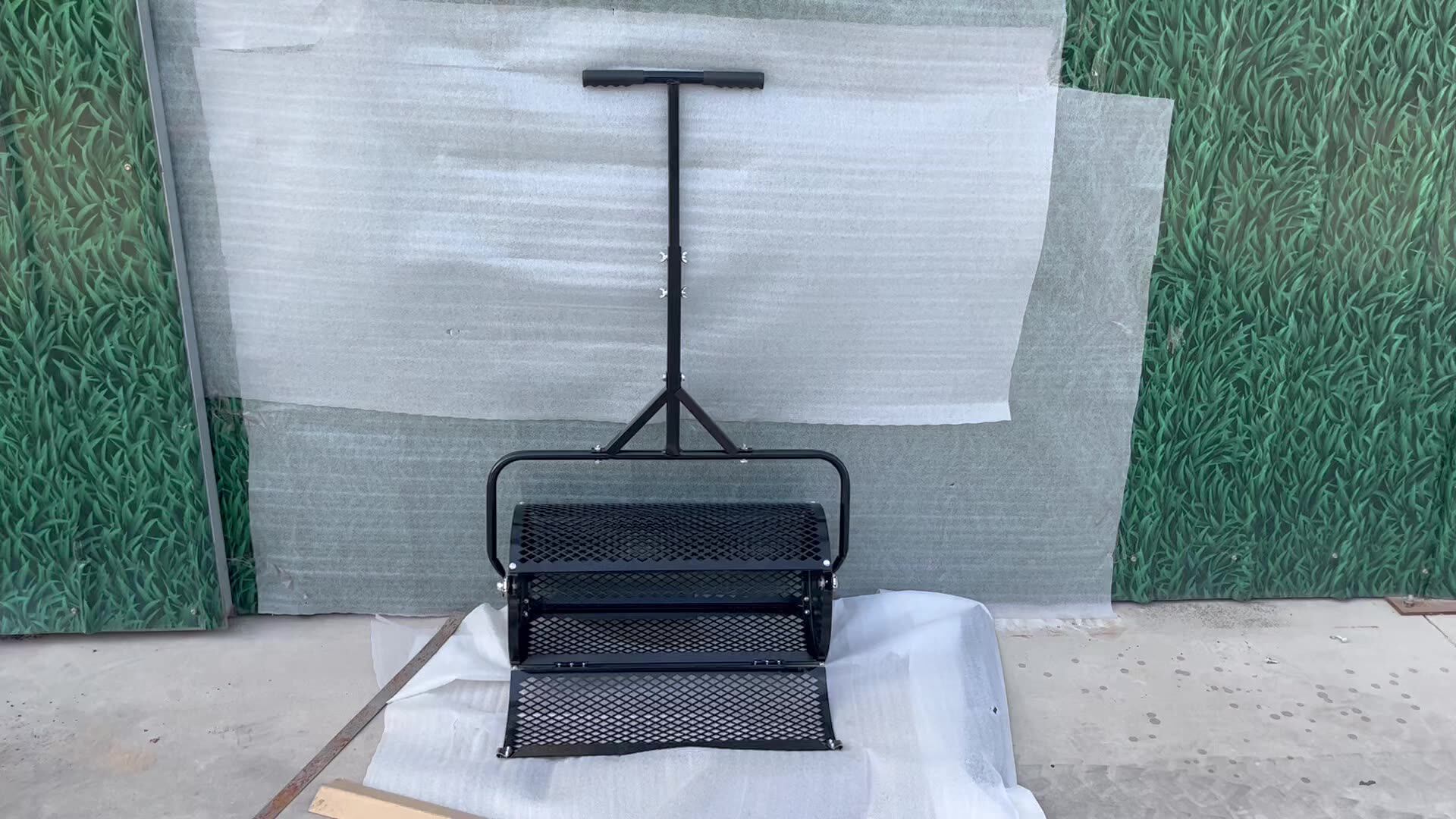 24 Inch Lawn & Garden Compost Spreader Peat Moss Spreader Planting ...