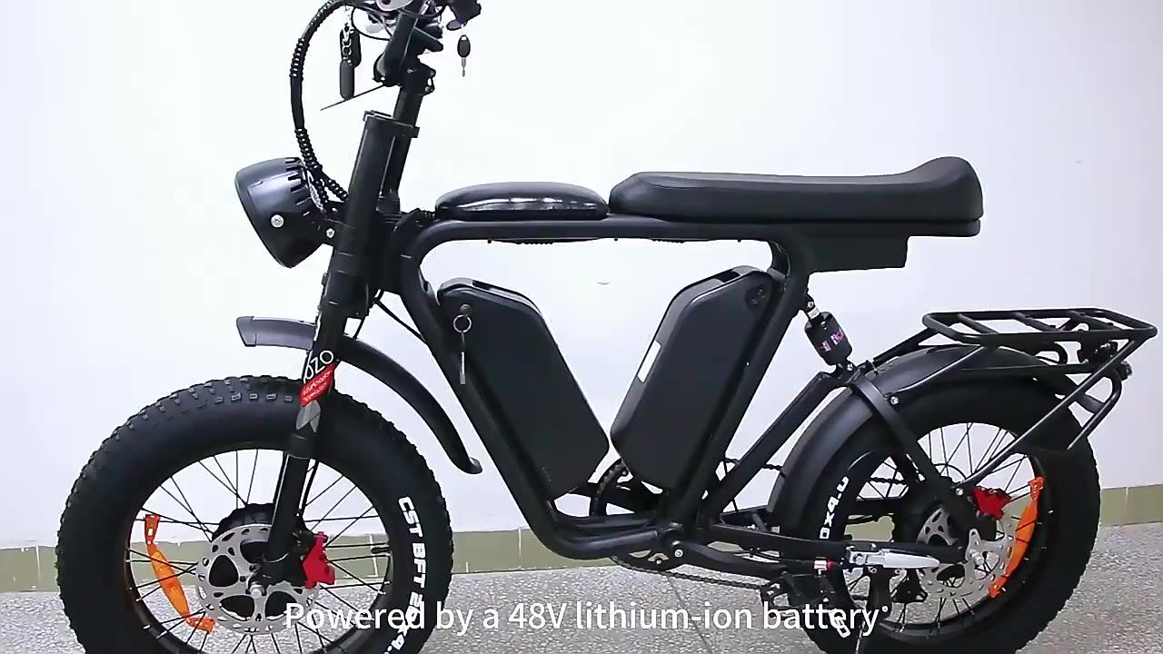 Dual Motors Dual Batteries Ebike 48v1000w*2 F/r 22ah*2 Full Suspension ...