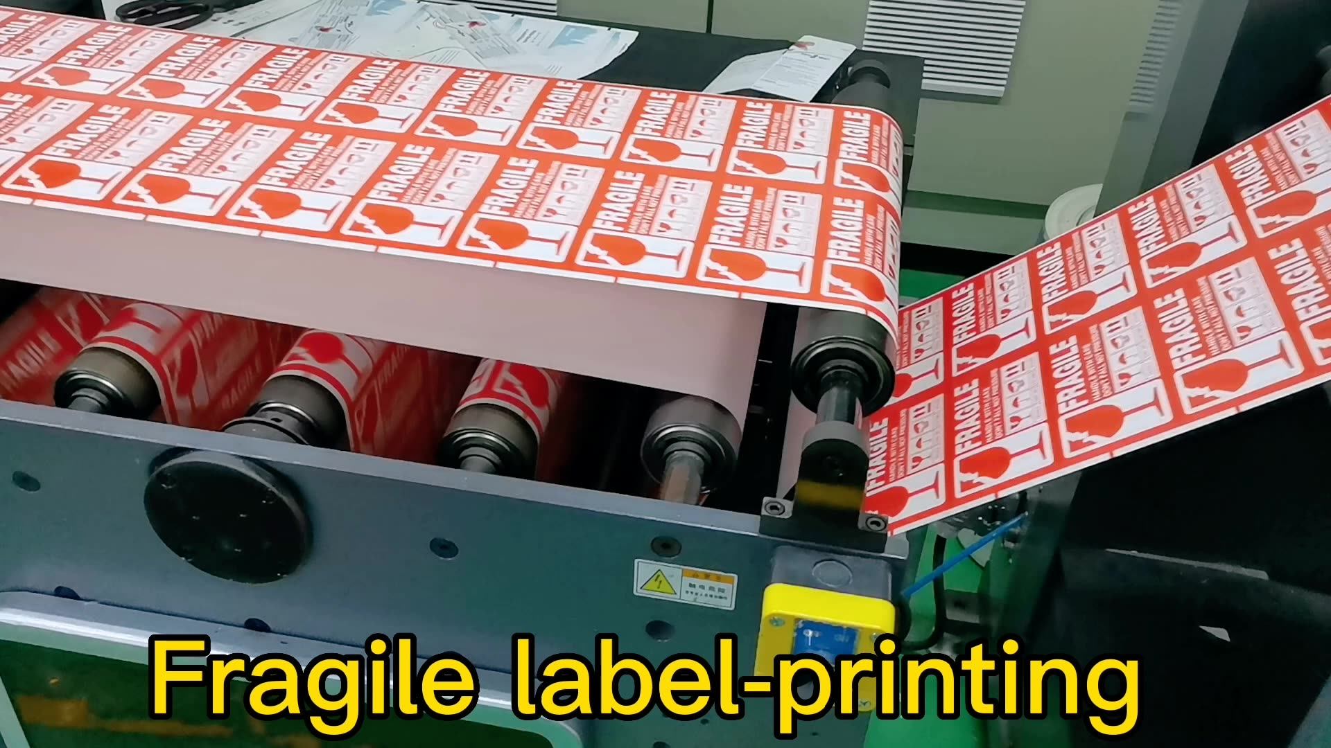 Custom Fragile Warning Label Sticker In Roll Shipping Label Security ...