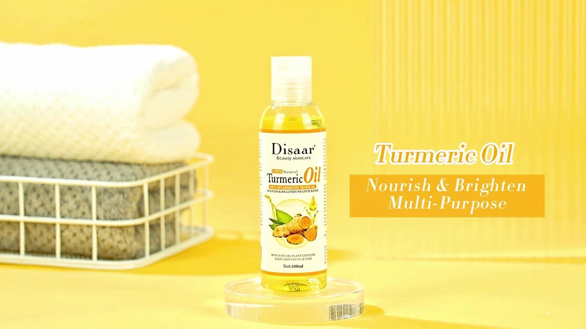 Disaar 100% Natural Organic Turmeric Body Super Whitening Oil Face ...