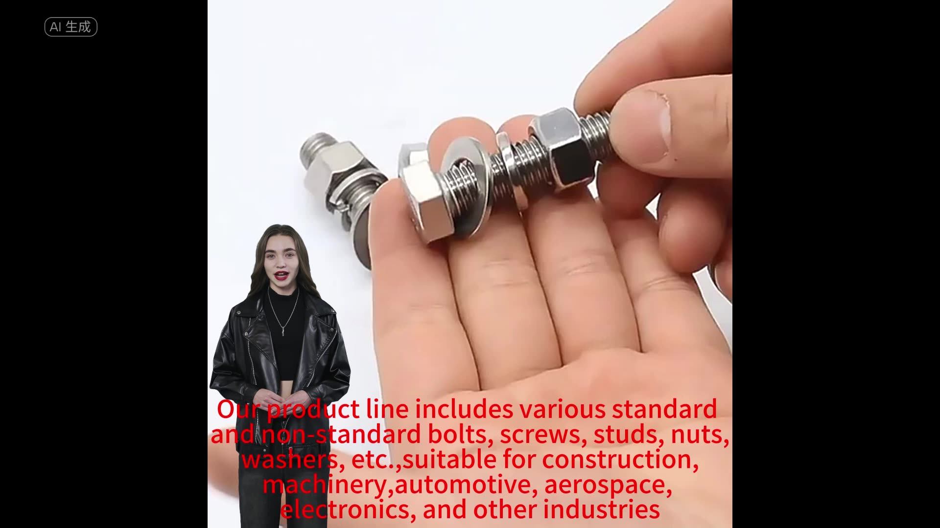 Ss Stainless Steel Bolt And Nut M16 X 100 M10x125 316 Grade M38 M26 ...