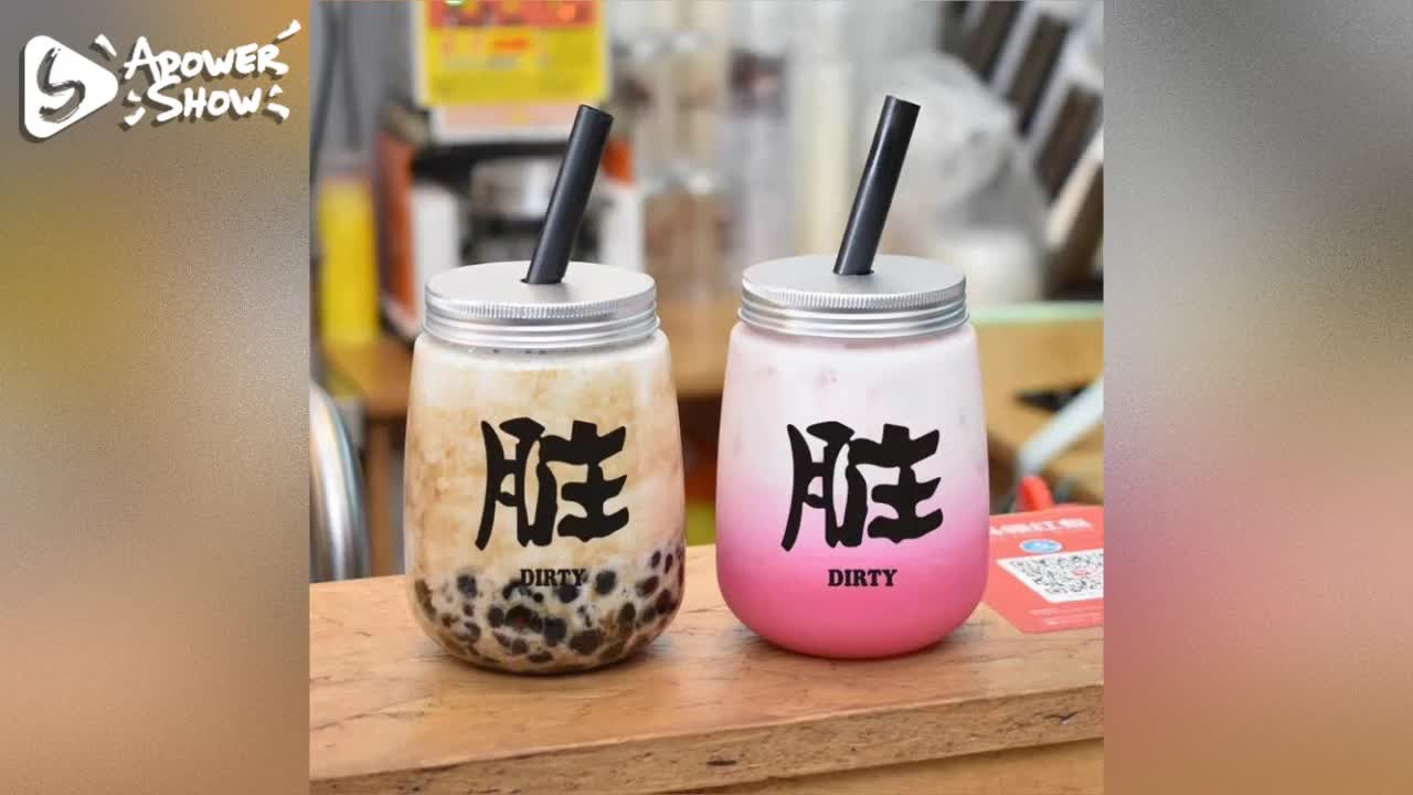 500ml U Shape Glass Reusable Bubble Tea Cup With Straw - Buy Bubble Tea ... 500ml U Shape Glass Reusable Bubble Tea Cup With Straw - Buy Bubble Tea ...