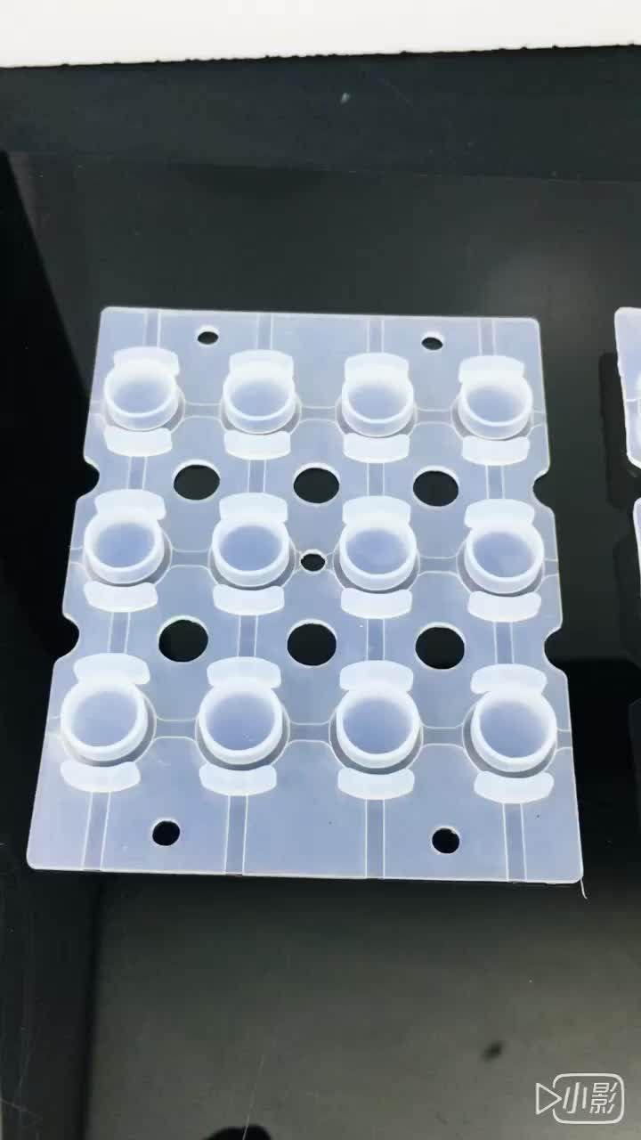 Custom Made Silicone Easy Push Keypads Square Transparent Rubber Button ...