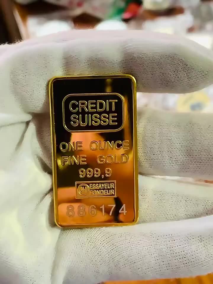 Custom 24k Pure Gold Plated Laser Serial Number 50mm Swiss Coin 999 ...