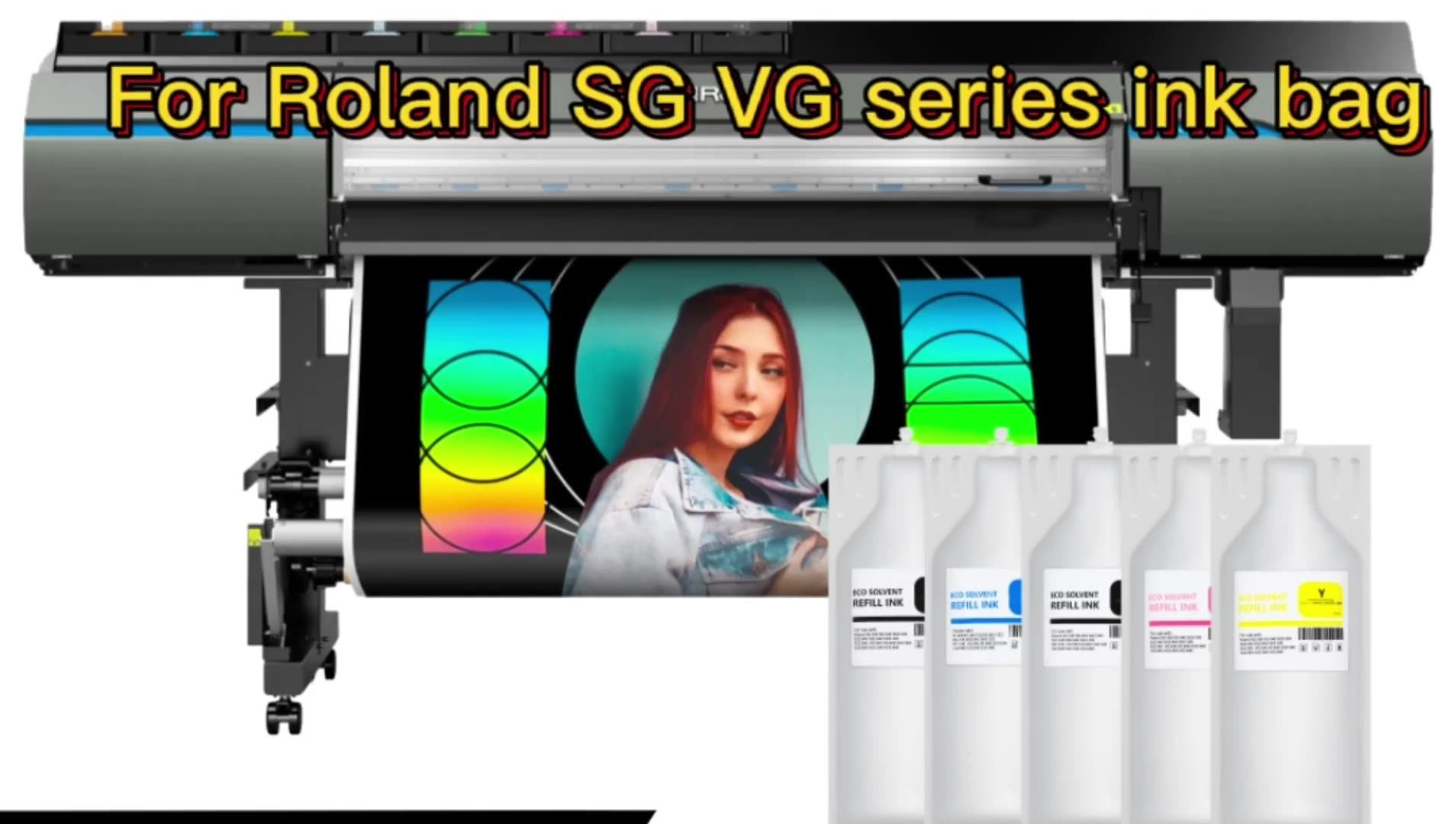 High Quality 500ml Tr2 Eco Solvent Ink Bag For Roland Truevis Ink Sg ...