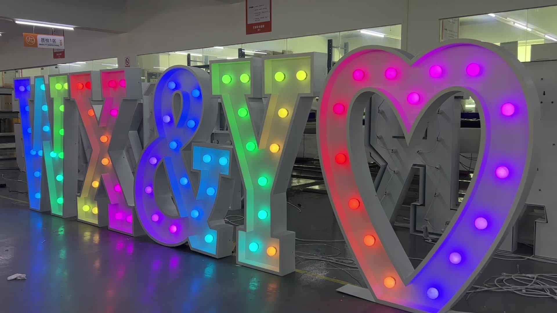 Number 4ft 5ft Large Led Marquee Letter With Lights Led Bulb Letter For ...