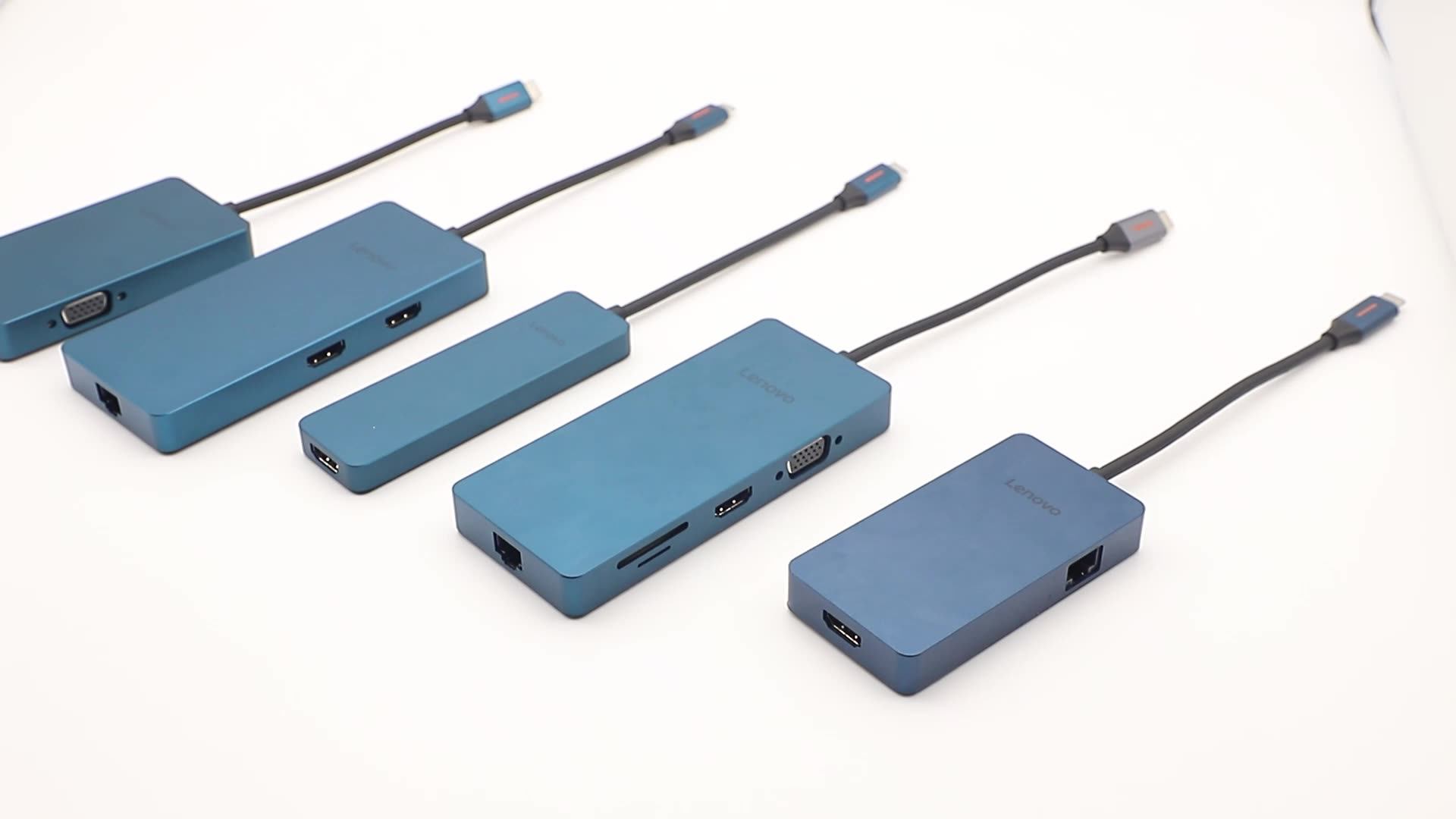 9in1 Usb C Hub With Rj45 1000m Hd-mi Vga Usb3.0x3 Tf Sd Card Reader Pd ...