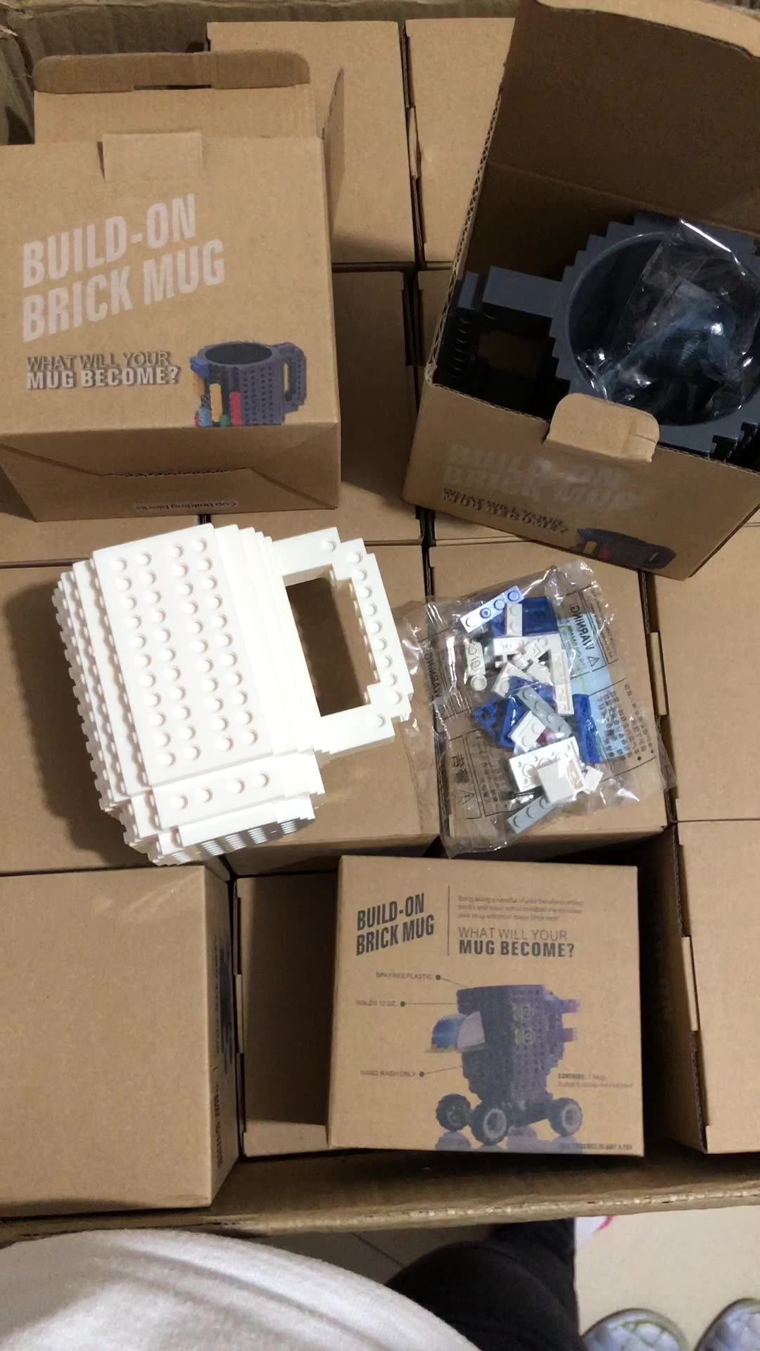 Creative Diy Lego Coffee Mug Travel Cup Kids Lego Building Blocks Mug ...