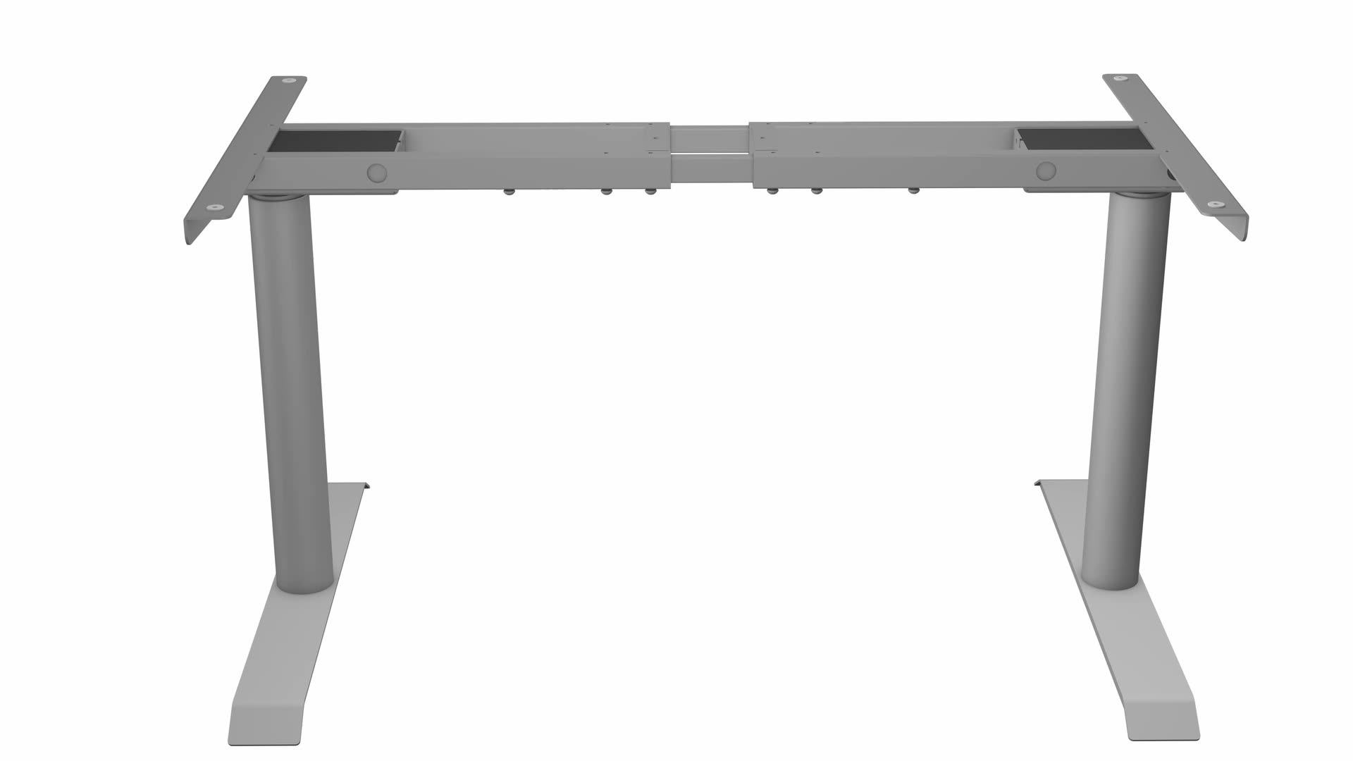 Hot Selling Standing Office Table Two Motor Three Stages Metal Office ...