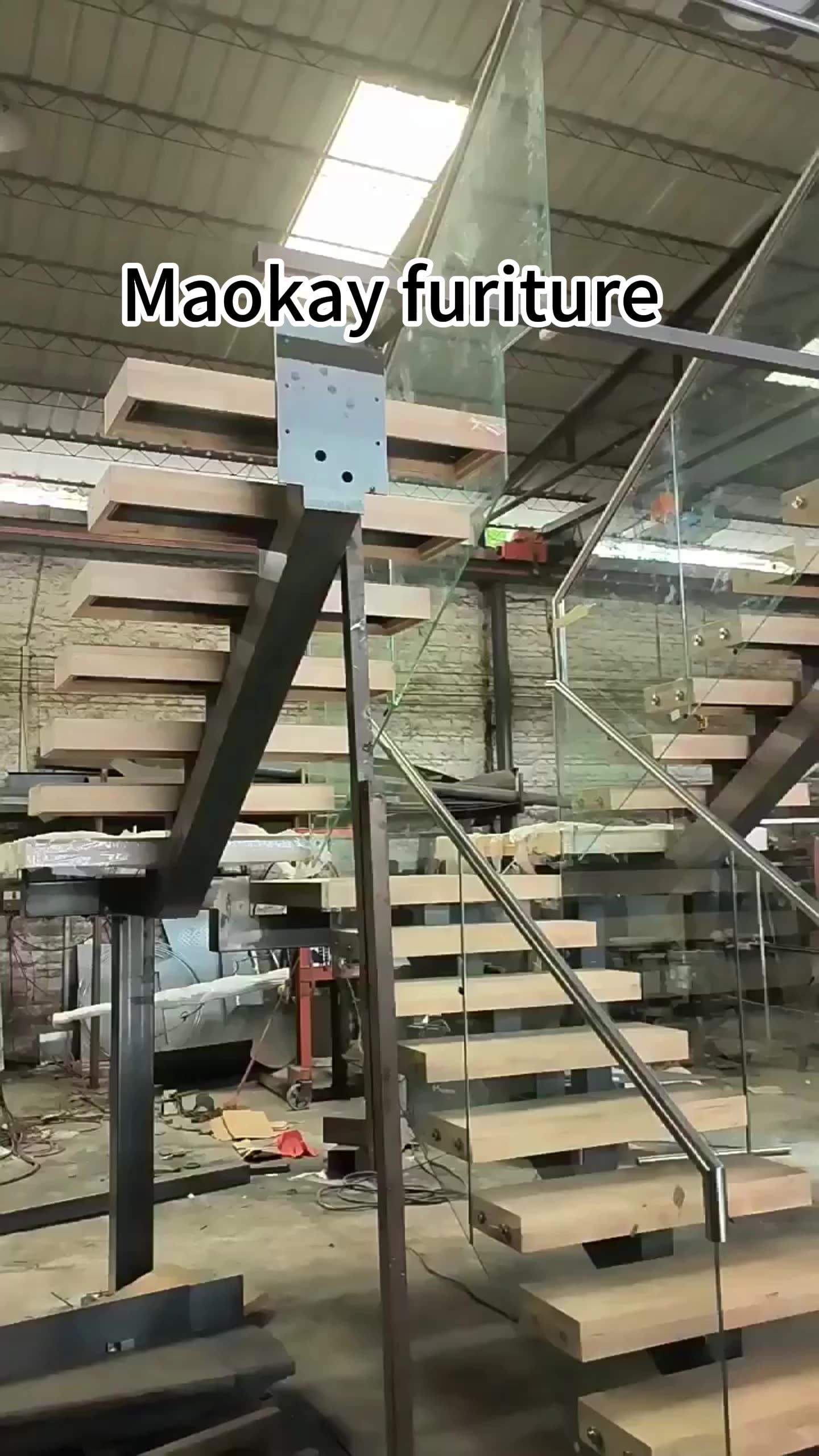 Sgcc Certificate Modern Wooden Staircase Floating Straight Stairs ...