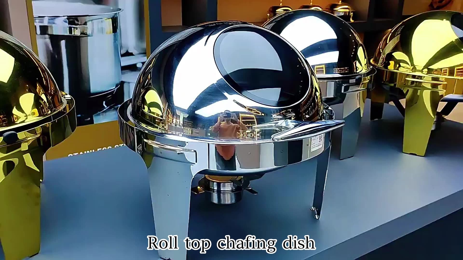Luxury Buffet Food Warmer Stainless Steel Elegant Chaffing Dishes ...