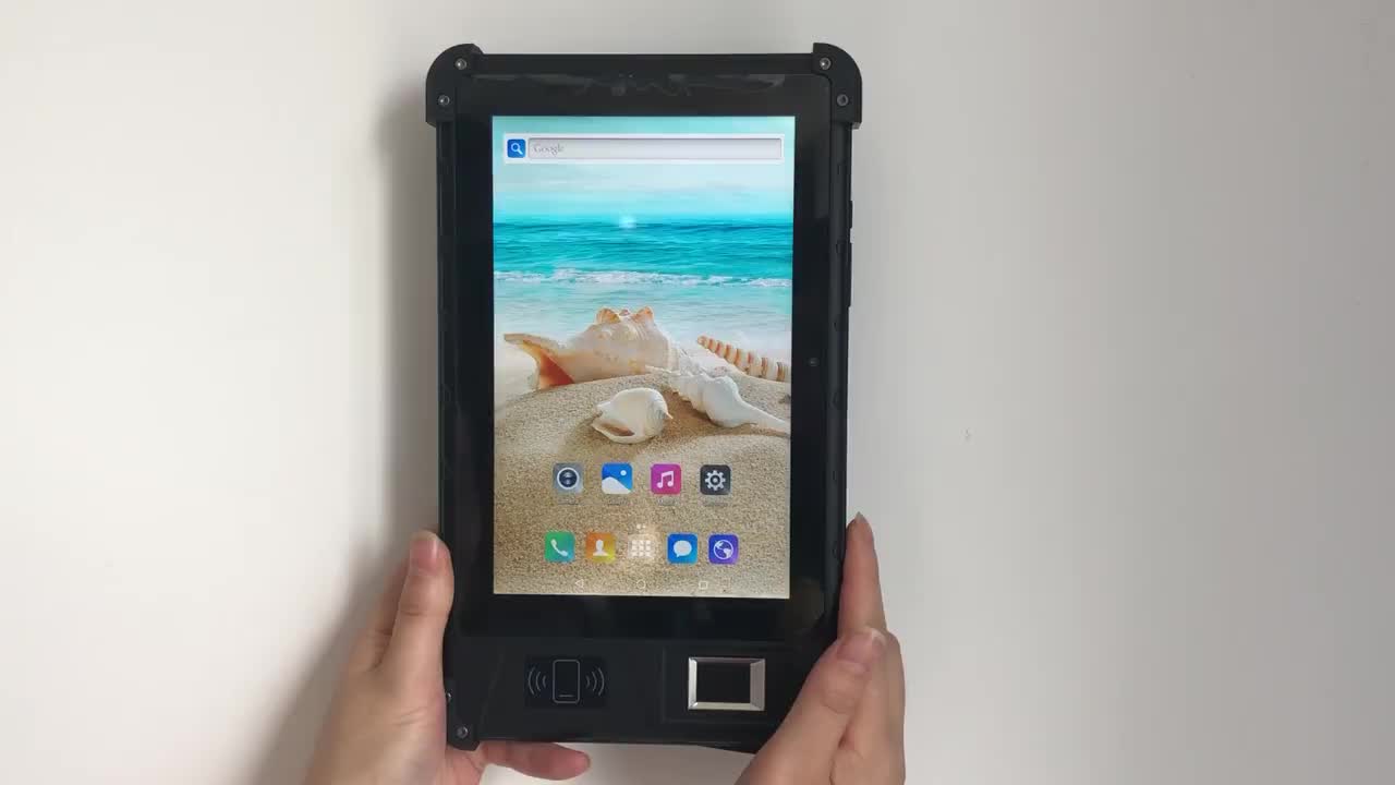 Mobile Face Recognition Hfsecurity Fp08 Portable 8 Inch Screen Rugged Ip65 Waterproof Biometric ...