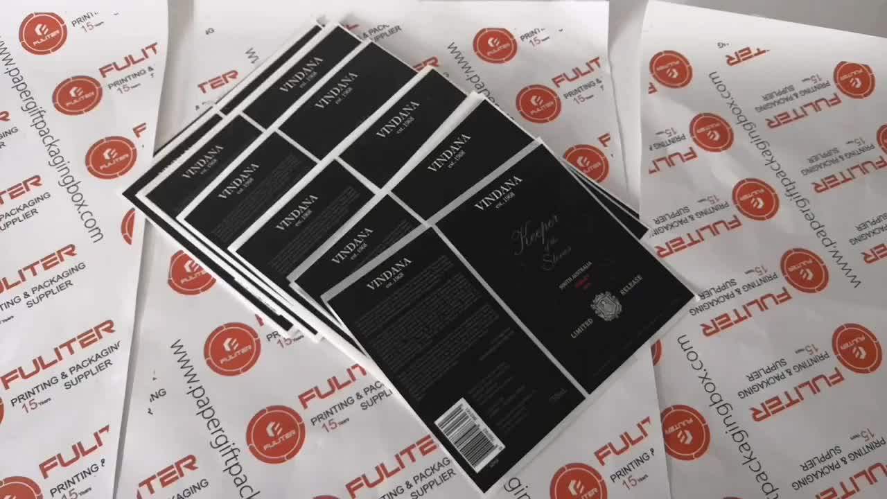 Waterproof Paper Qr Code Label Sticker Round Wine Label Sticker - Buy ...
