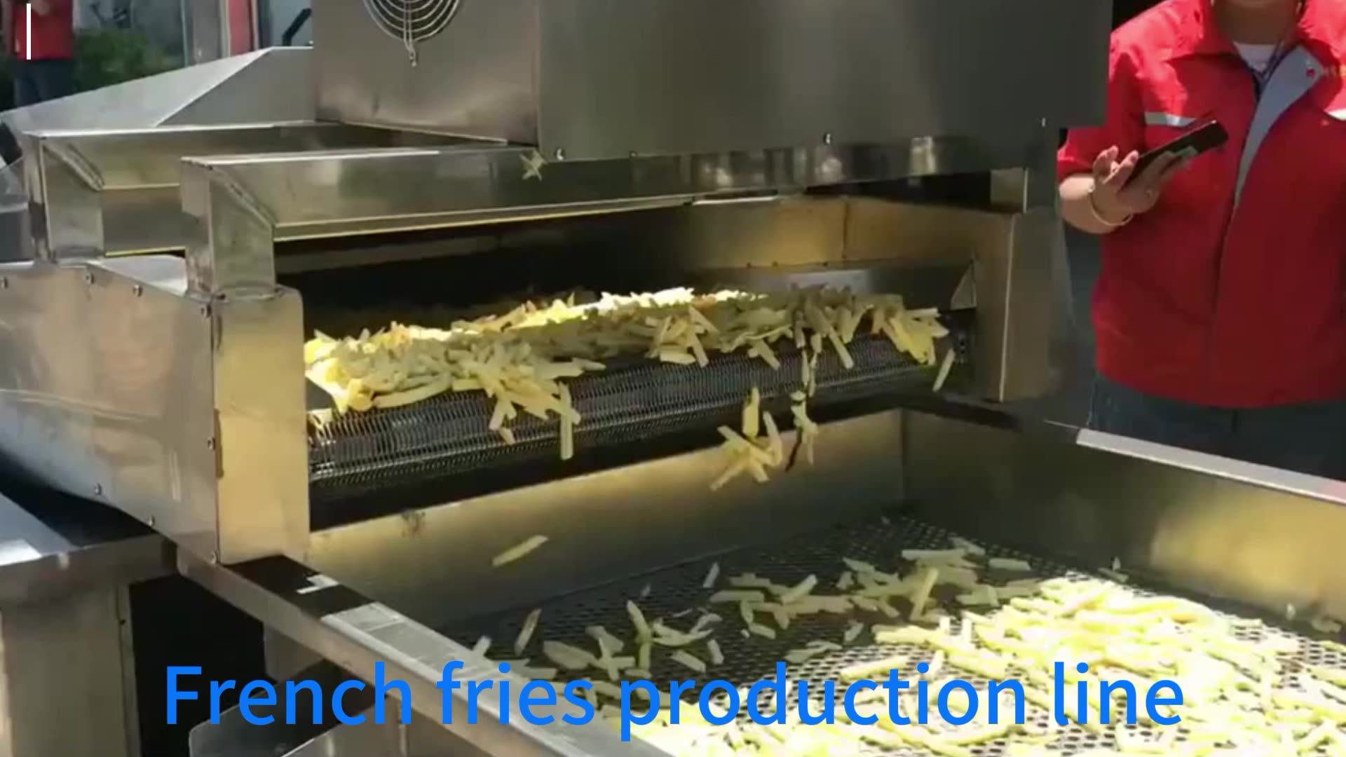 Industrial Semi-automatic Potato Chip Production Line Frozen Potato ...