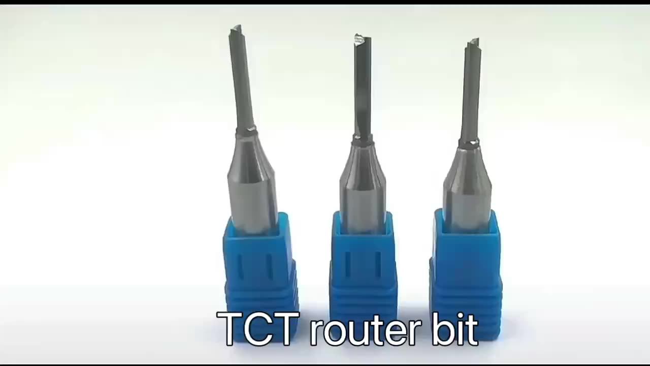 High Precision Cnc Carbide 2 Flutes 3 Flutes Tct Straight Router Bit ...