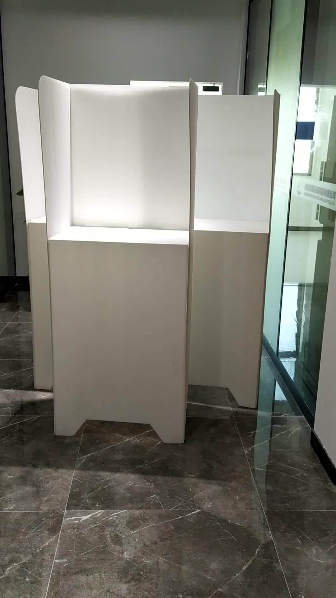 Foldable Corrugated Plastic Polling Booths Election Station - Buy ...