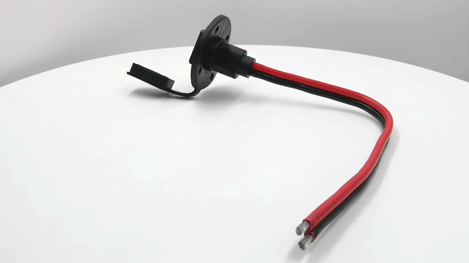 Sae 2 Pin Panel Mount Socket Flanged Sidewall Port Rv Roof Connector ...