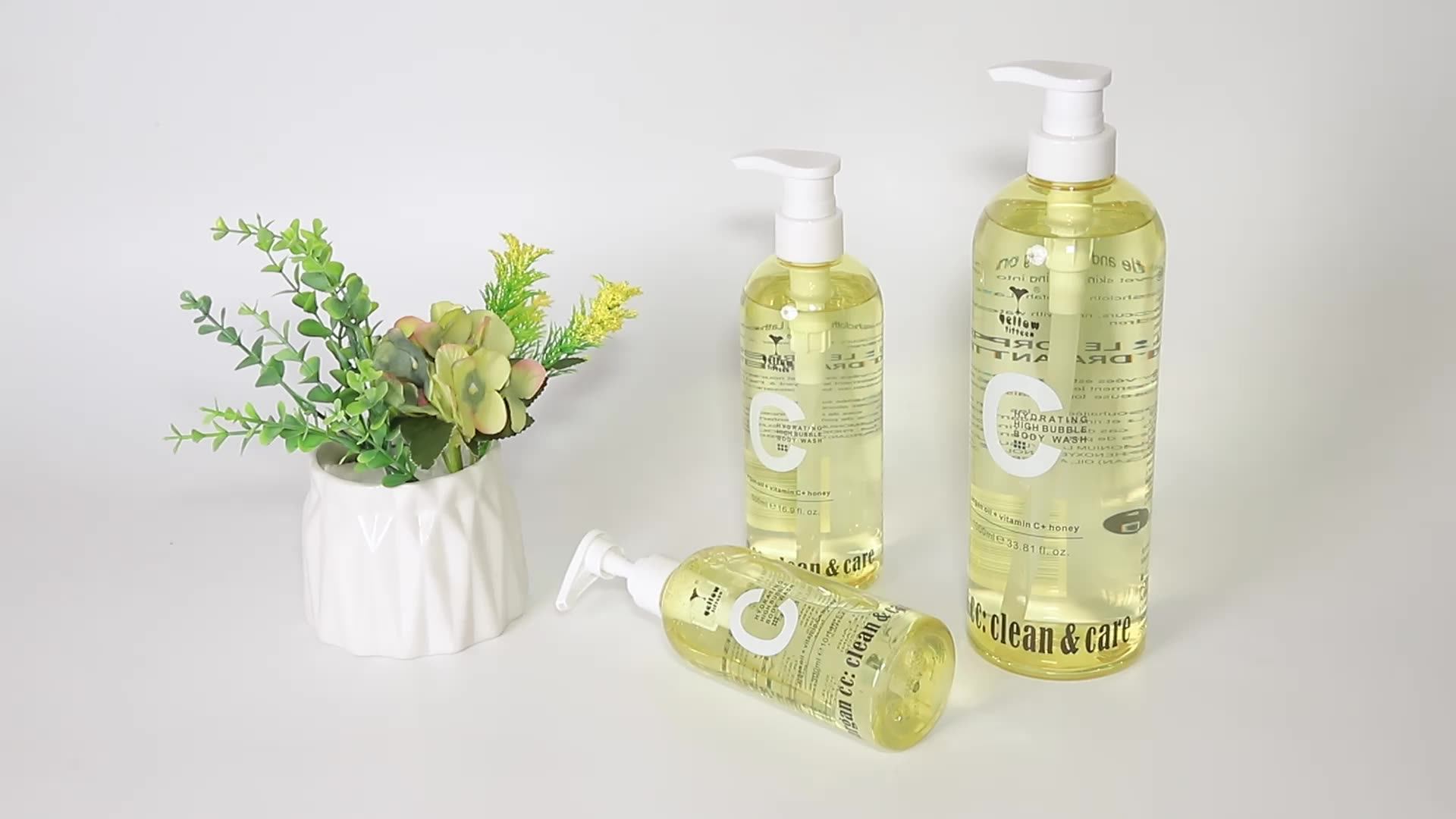 High Bubble Hydrating Pump Shower Gel Body Wash For Sensitive Skin ...