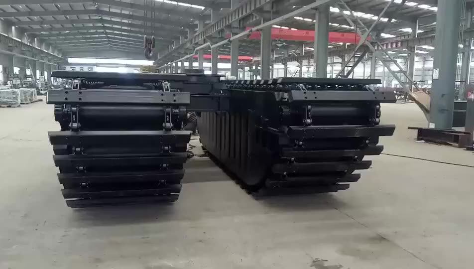 Steel Pontoon Undercarriage For Amphibious Excavator - Buy ...