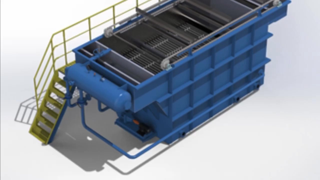 Packaged Unit DAF System Electro Coagulation Eec Eeo Treatment Waste ...