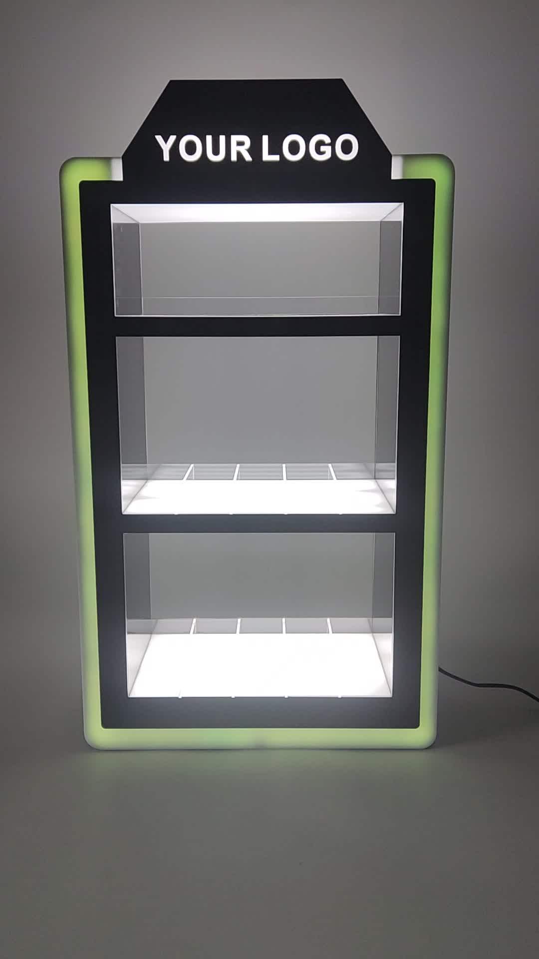 Cigarette Display Cabinet Led Cigarette Display Case Tobacco Shop ...