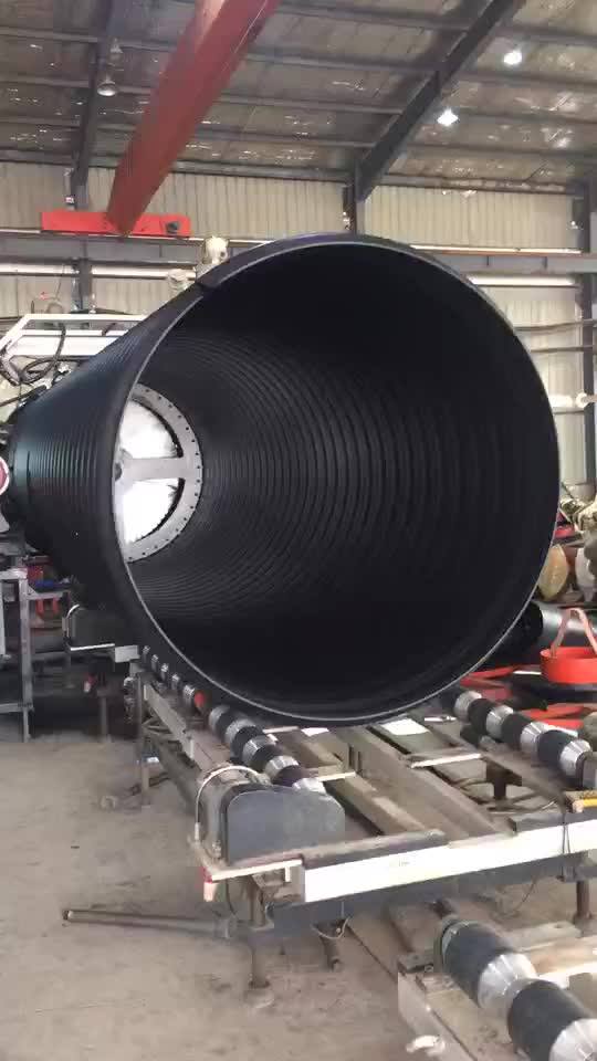 Sn10 Sn12.5 Hdpe Double Wall Corrugated Pipe With Steel Belt Plastic ...