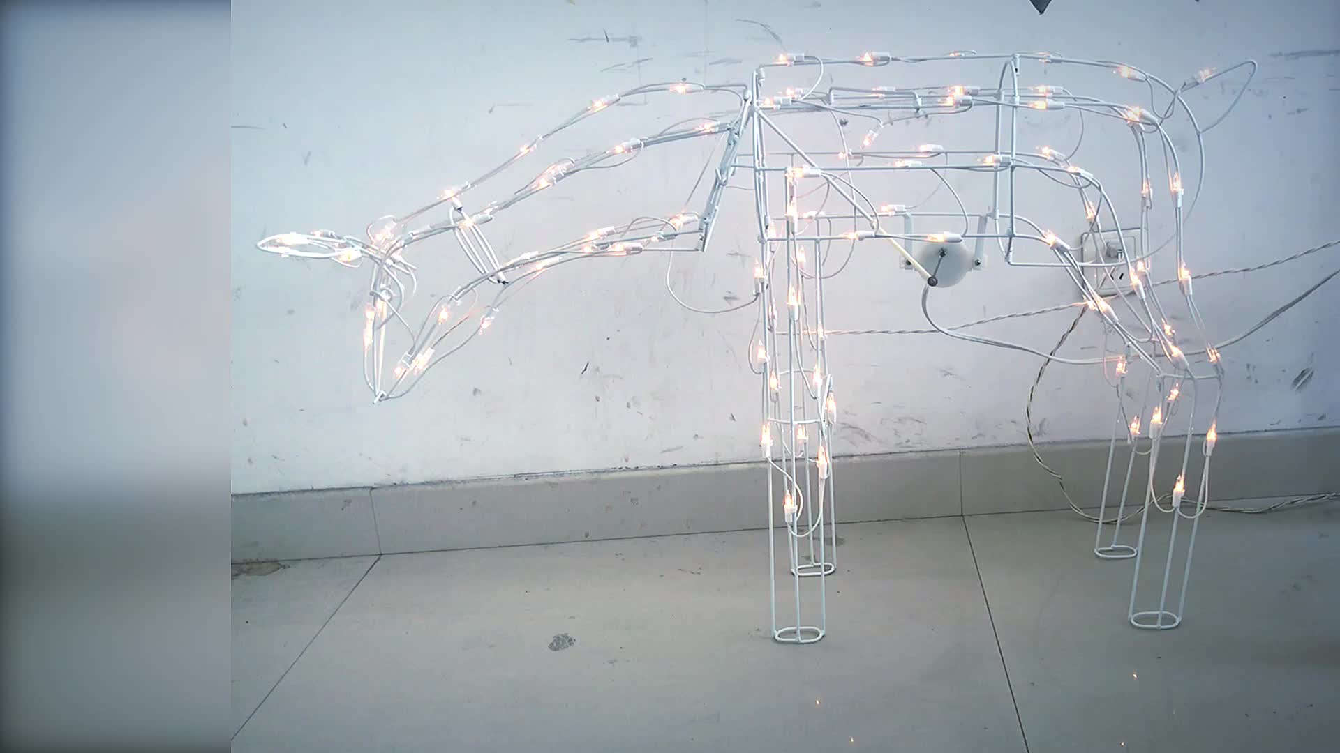 Holiday Large Outdoor Christmas Party Reindeer Light 42in Wire Frame ...