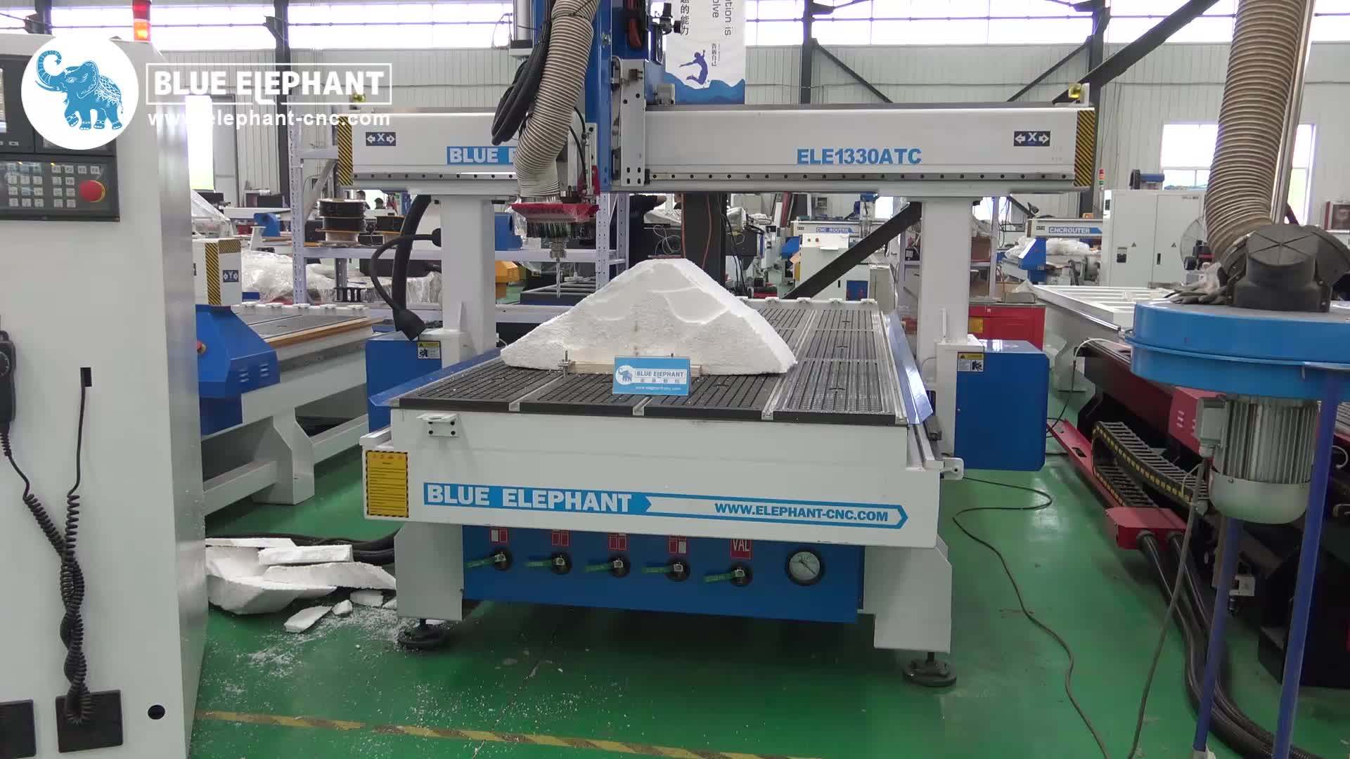 Blue Elephant Cnc 1330 Atc,4 Axis Cnc Wood Machine With 400mm Z Axis ...