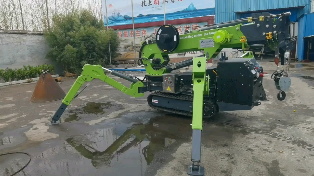 Mini Crawler Crane Spider Crawler Crane 3ton With Fly Jib - Buy Mini ...