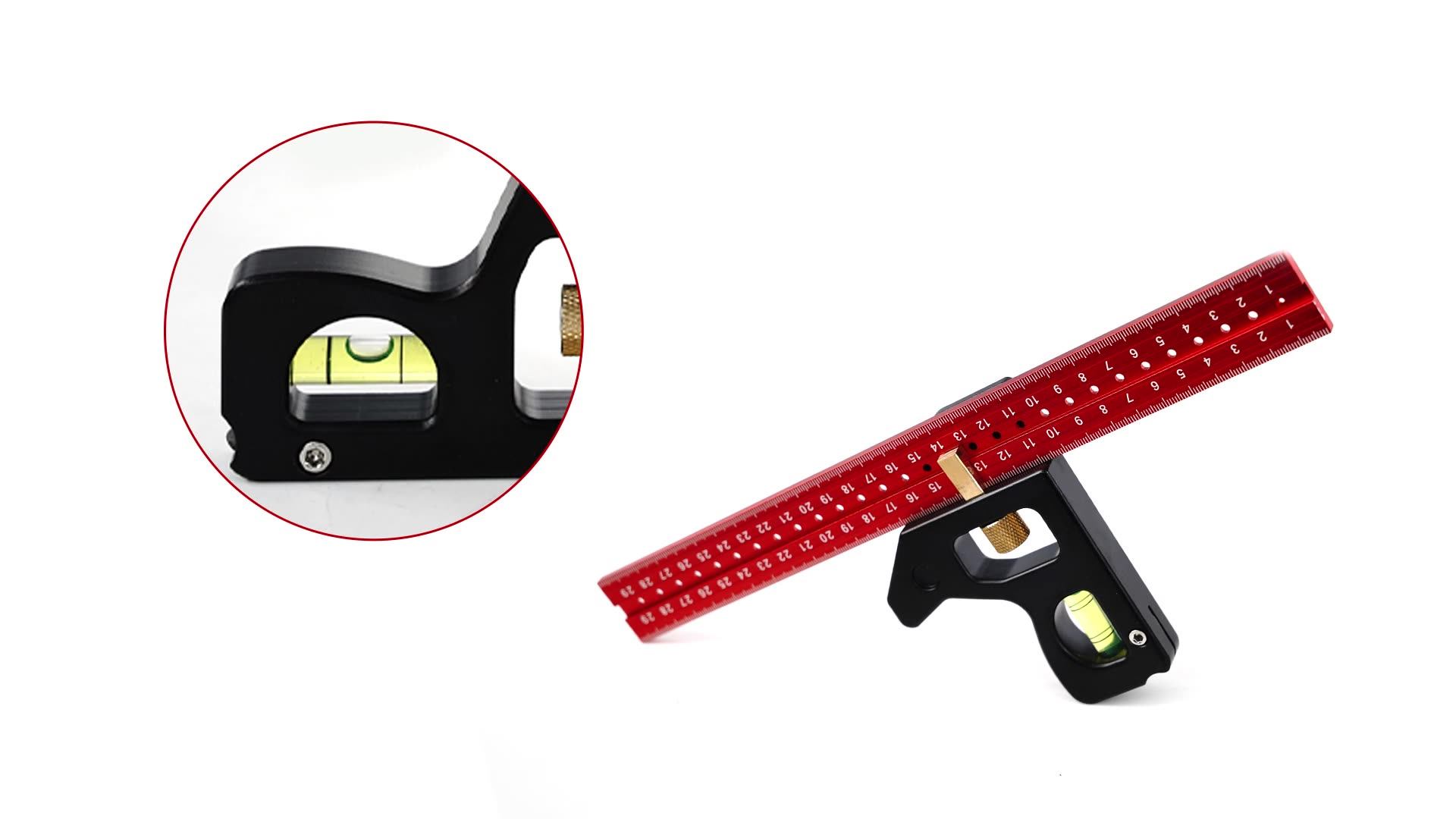 Heavy Duty Woodworking Professional Precision Metal Slide Ruler T Track ...