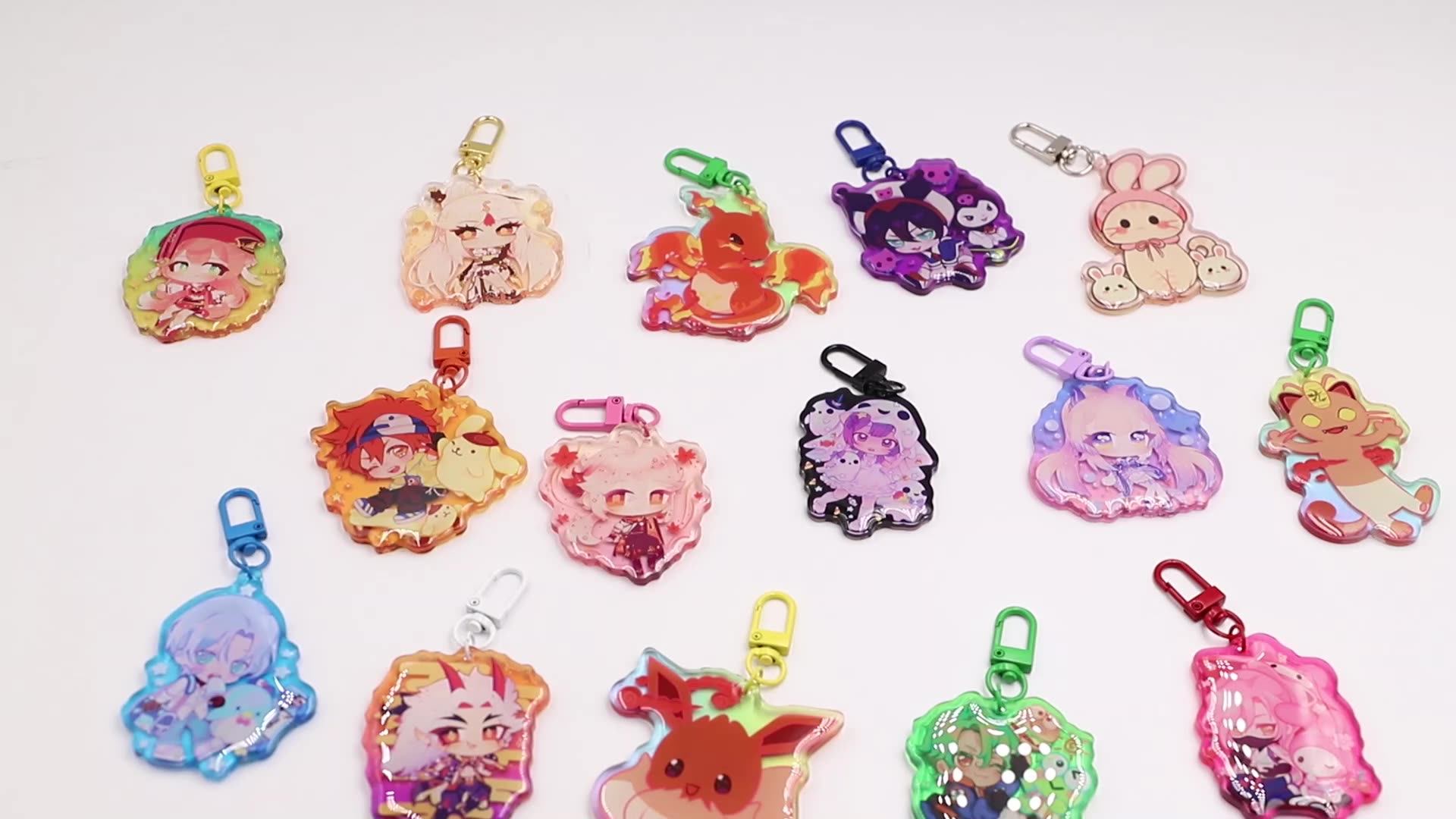 Acrylic Charms Custom Printed Acrylic Keychain Make Own Clear Epoxy ...