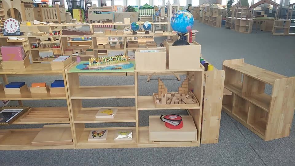 Kids Bookshelf Storage Wooden Children Bookshelf Montessori Shelf For ...