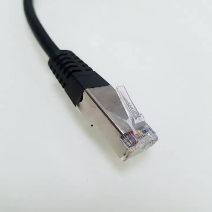 Customize Short Rj45 Male To 2 Female Splitter Ethernet Cable - Buy ...