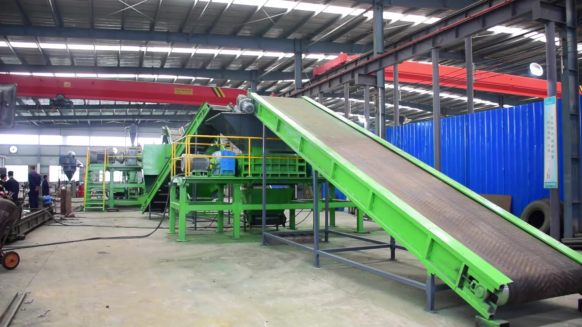 Fully Automatic Waste Tire Recycling Rubber Granule Tire Shredder Machine To Make Crumb Rubber ...