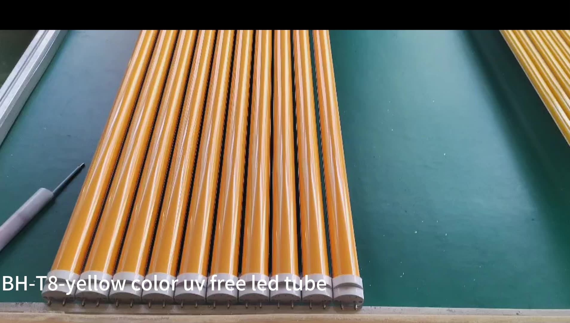 Yellow Color Uv Free Led Tube T5 T8 500nm Semiconductor Uv Filter Led ...
