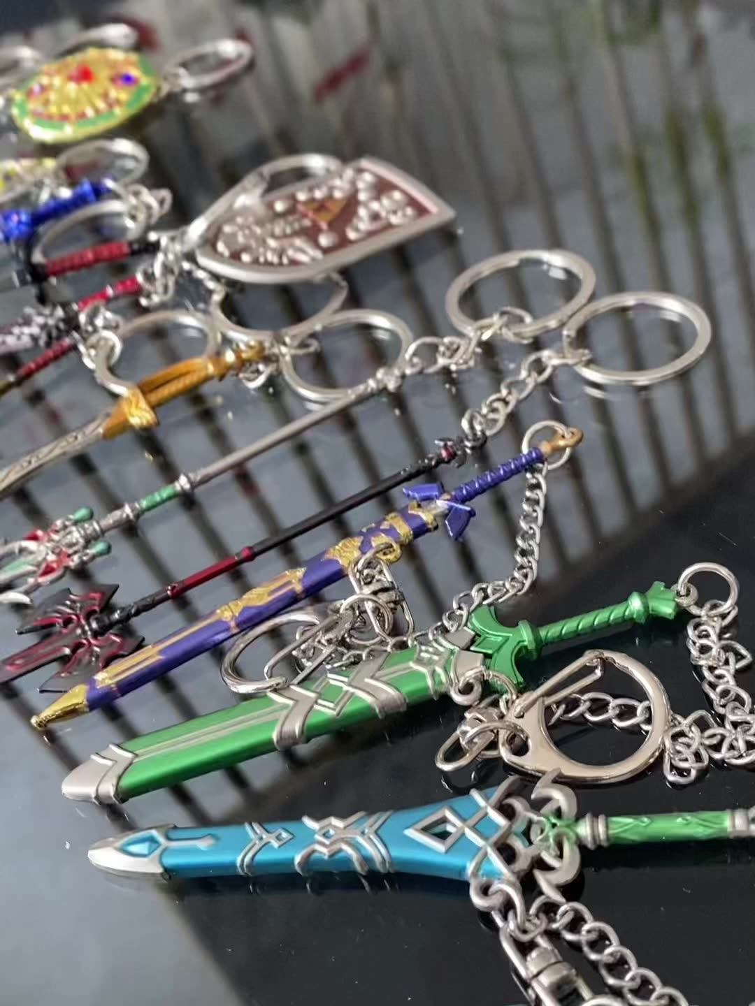 Zoro Katana Sword Anime One Piece Sword Keychains 9cm Metal Keychains ...