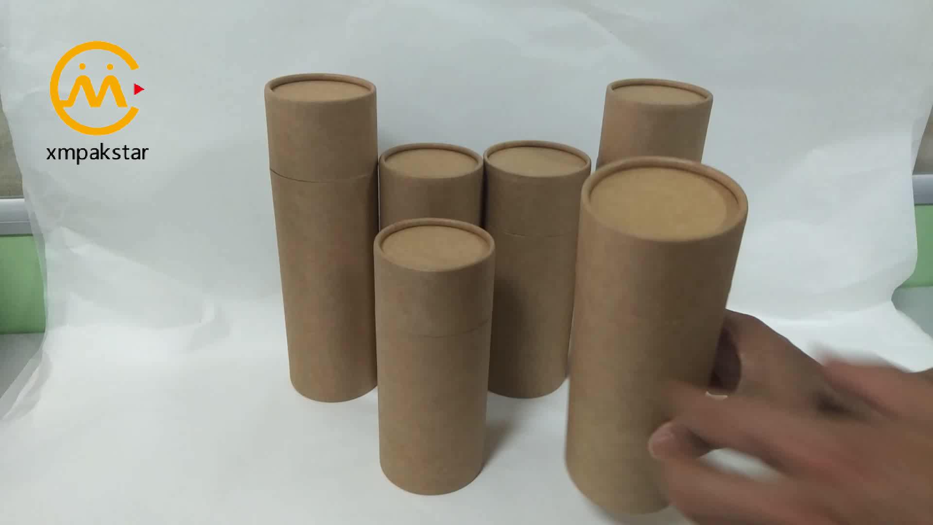 Eco Friendly Custom Kraft Cardboard Round Salt Paper Tube Powder ...