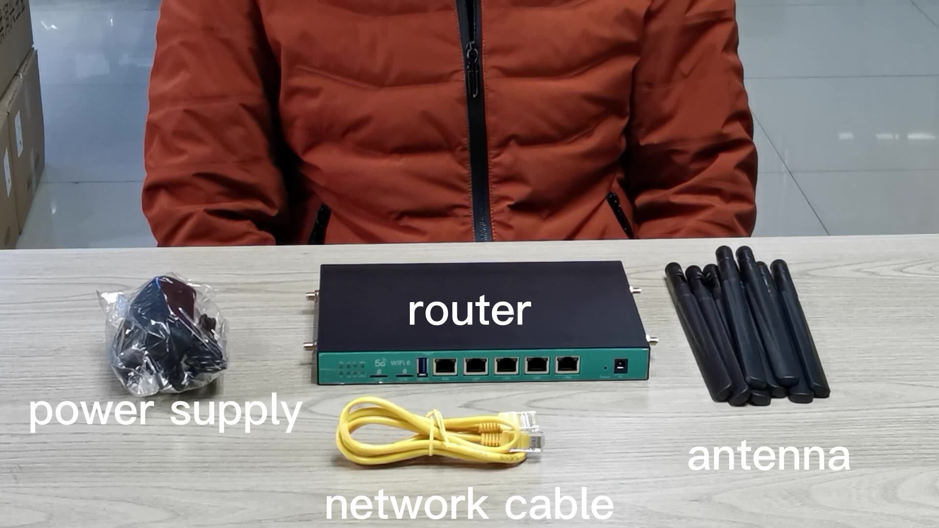 Gigabit Dual Band Wifi6 Router 12v Dc Power 1800mbps 5g Router Sim ...