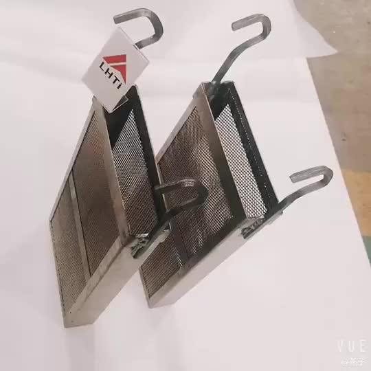 Titanium Plating Anode Basket With Pp Anode Cathode Bags For ...