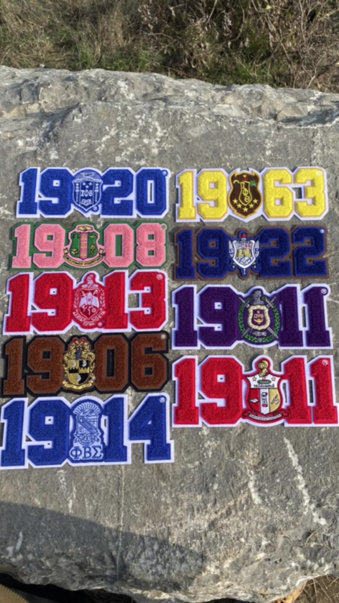 All Groups Sorority Chenille Patches Embroidery Custom Chenille College ...