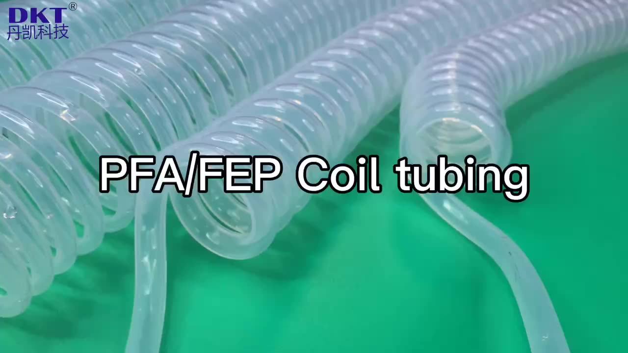 Spiral Tube Pfa Coiled Tubing Custom Plastic Moulding - Buy Pfa Coiled ...