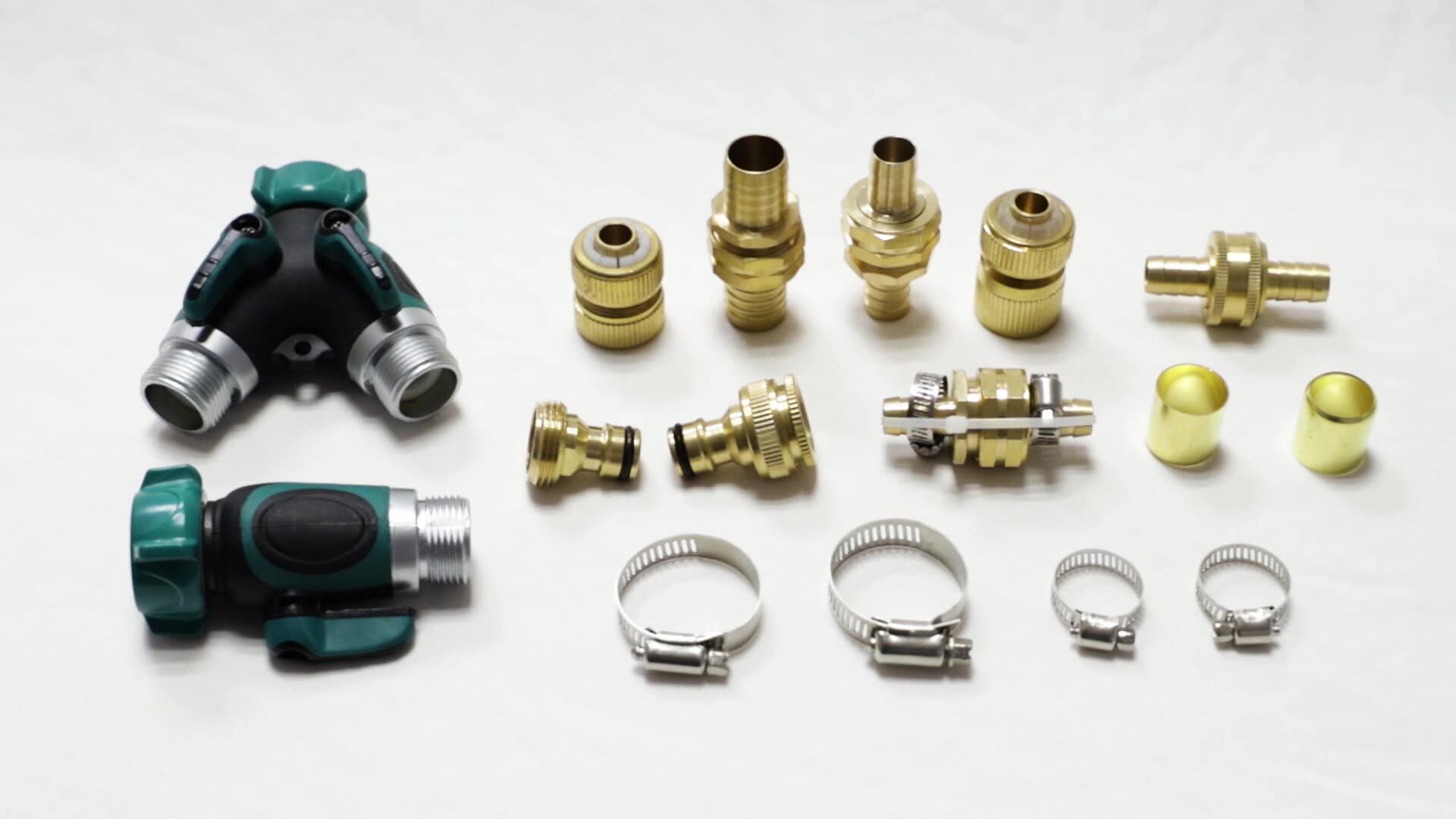 Brass Gooseneck Garden Water Tap Garden Hose Shut Off Valve Connector ...