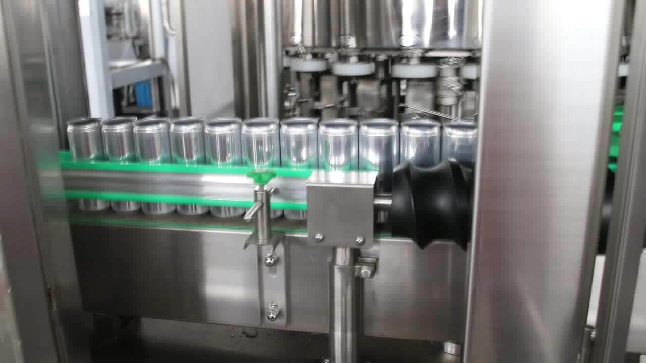 Small Scale Sprite Beverage Canning Machine / Drink Can Filling For ...