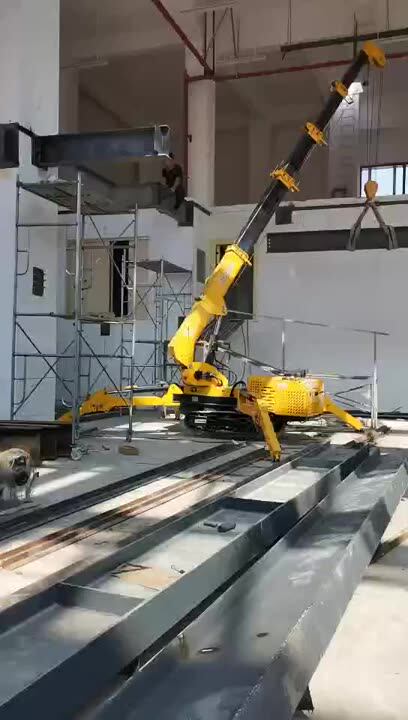 Mini Spider Crane 5 Ton Kb5.0 Small Crawler Cranes Price - Buy Spider ...