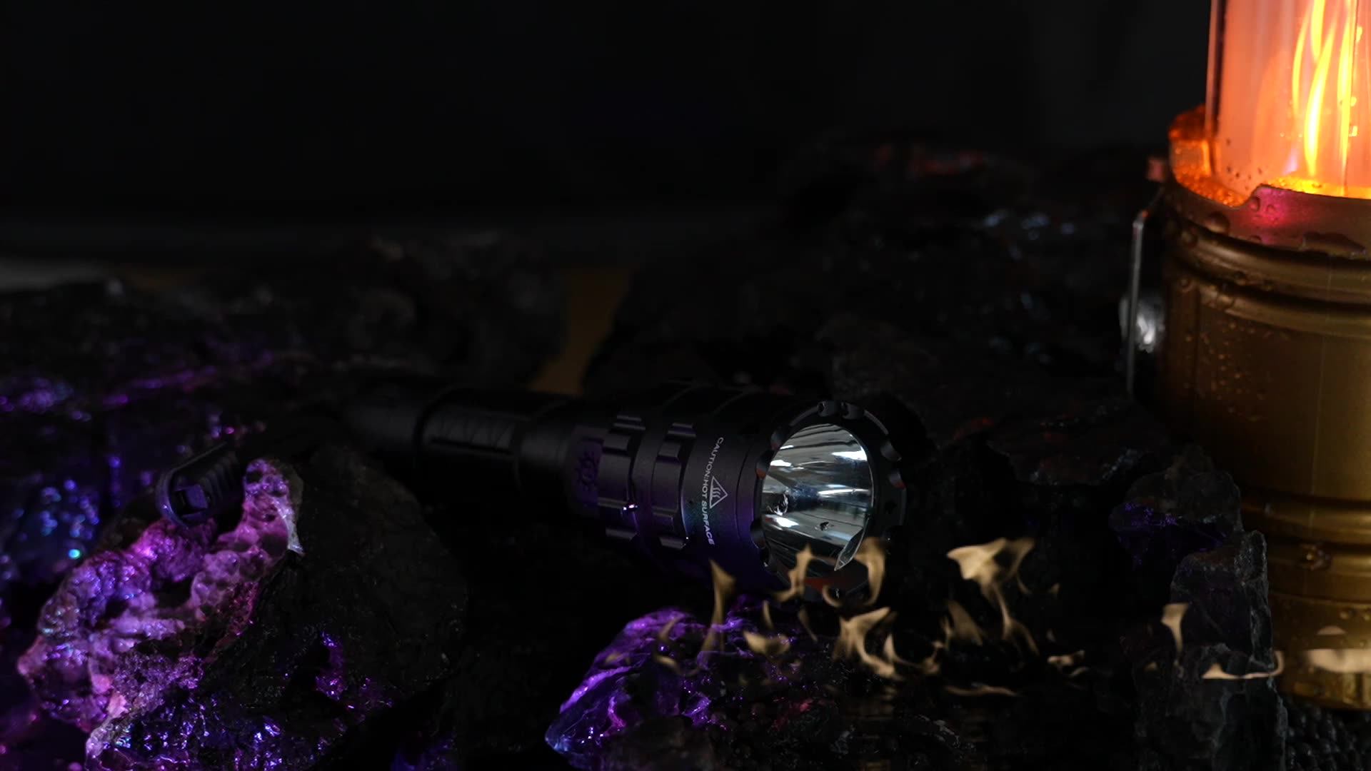 Mini Emergency Hand Crank Type-c Solar Flashlight Rechargeable Led ...