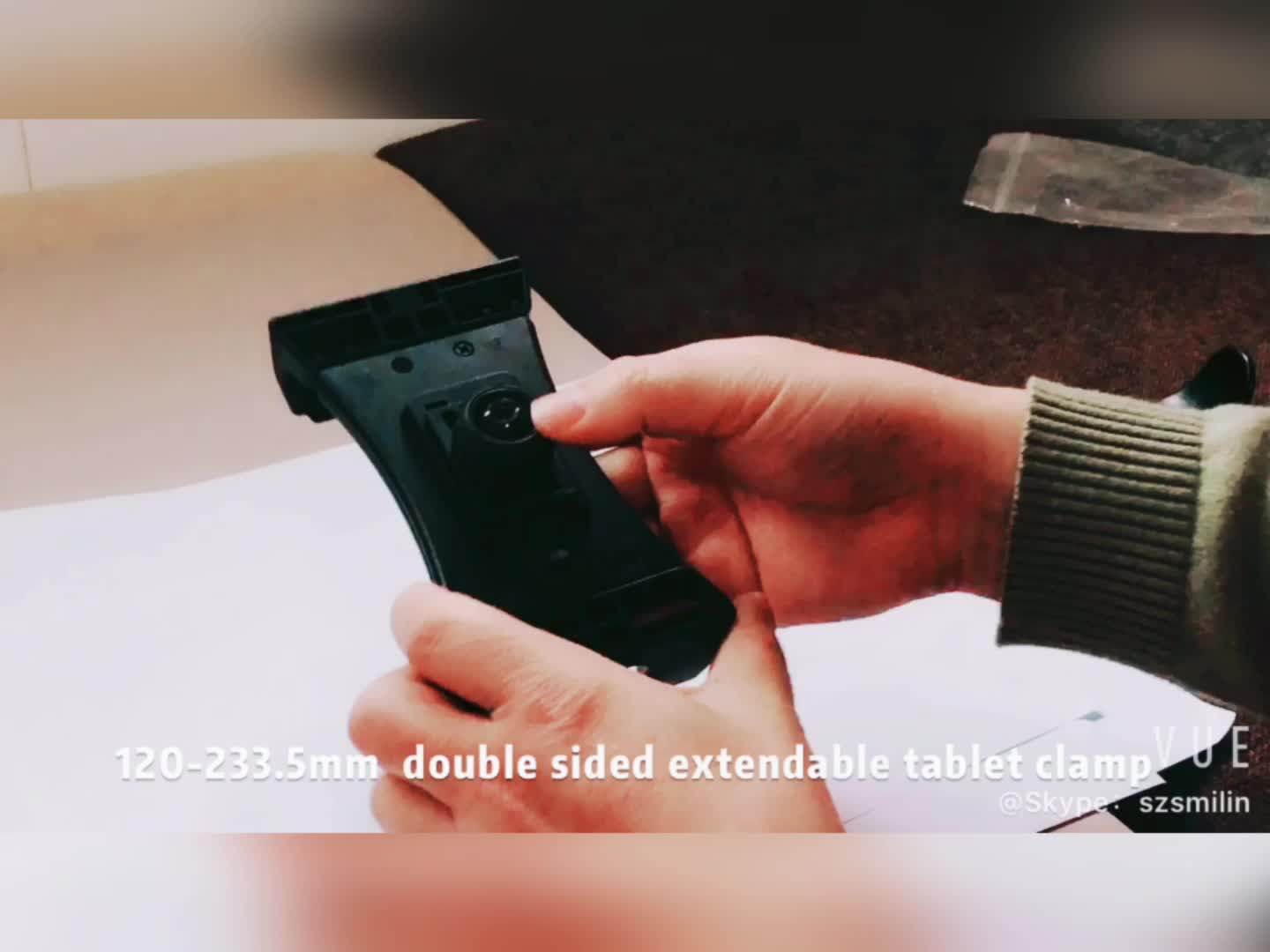 Adjustable Clamp Tablet Cradle Holder Tripod Tablet Mount With Back ...